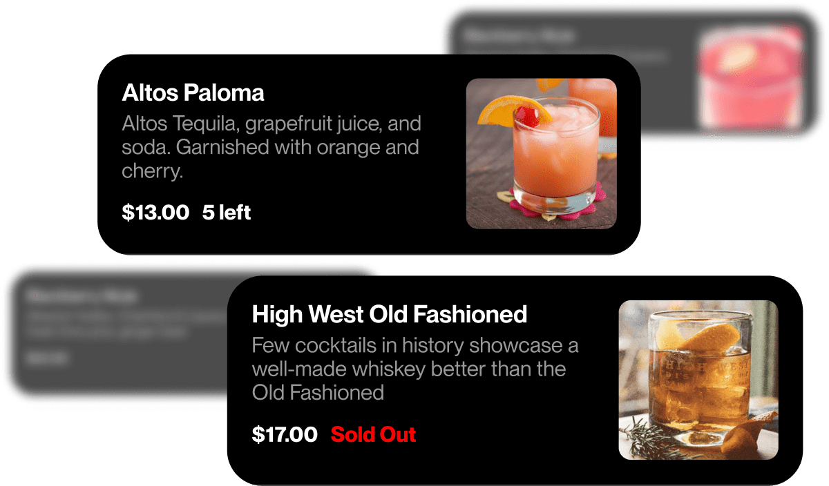 Digital Menus | Union